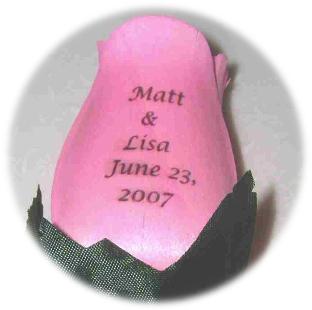 Personalized Wooden Wedding Roses- Wood Flowers